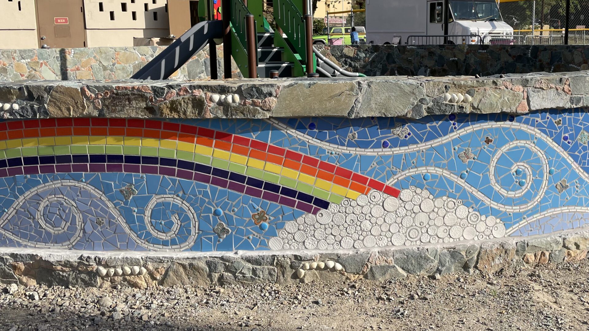 Community comes together for mosaic mural project ahead of playground’s ...